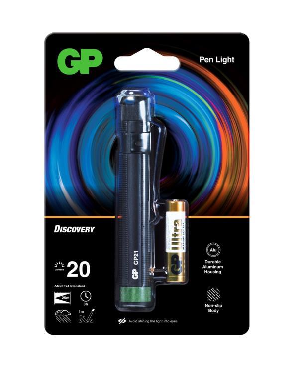 GP Discovery 20Lm LED Torch | Powercell